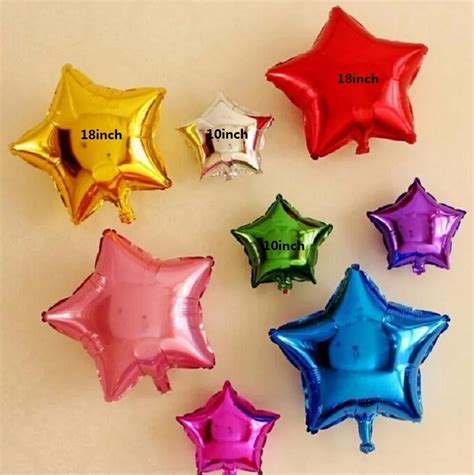 Start Helium Balloons 5pcs Lot 18inch 10inch Aluminum Foil Balloon