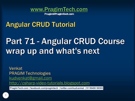 sql server and c video tutorial angular crud