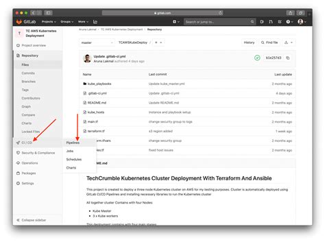 building a kubernetes cluster on aws with terraform ansible and gitlab