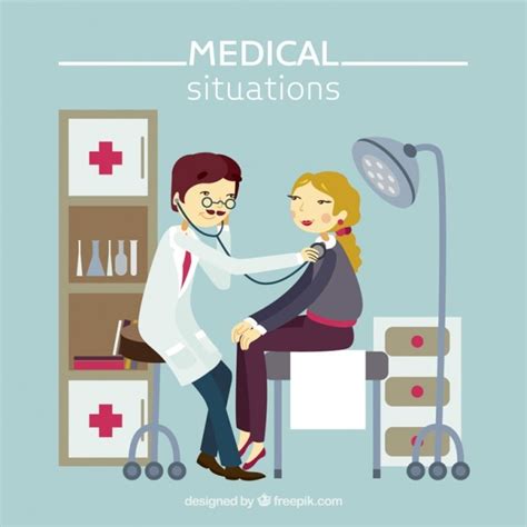 Dibujado A Mano Médico De Consulta Descargar Vectores Premium