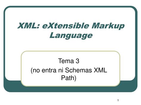 ppt xml extensible markup language powerpoint presentation free