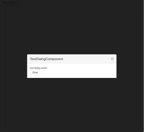 build dynamic dialog with angular cdk tnc