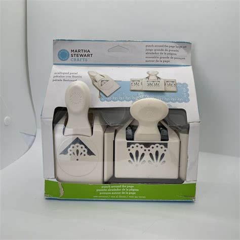 Martha Stewart Border Edge Paper Punch Around Page Combo Set Scalloped