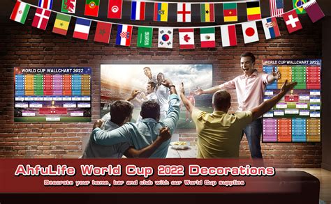 Amazon De Ahfulife Wm 2022 Spielplan Poster Katar Fußball Wm A1 A2