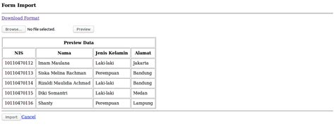 cara membuat import data dari csv dengan codeigniter dan