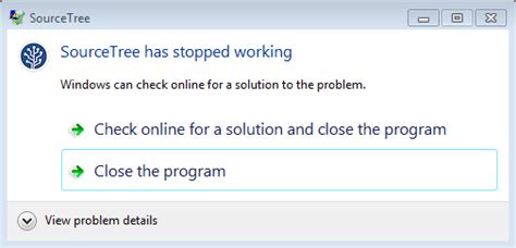 sourcetree crashes on startup sourcetree atlassian documentation