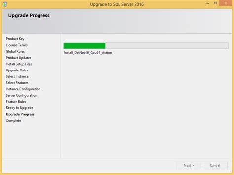 how to upgrading sql server 2016