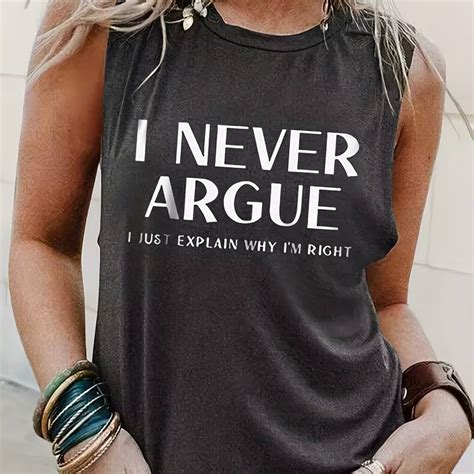 Beach Letter Print Tank Top Sleeveless Crew Neck Tank Top Temu