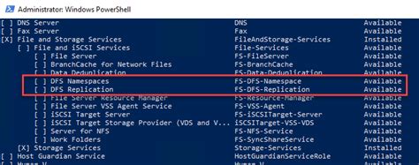 how to configure dfs replication on windows server 2019