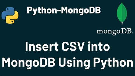 insert csv into mongodb using python pymongo mongodb python