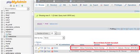 cara membuat database mysql di phpmyadmin xampp aditya