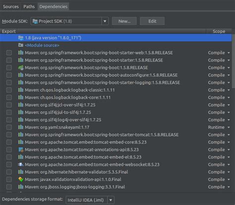 java why dependencies are not added to classpath when i run spring