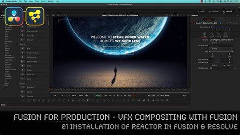 fusion for production vfx compositing with fusion 01 installation
