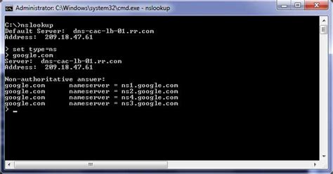 using the nslookup command online computer tips