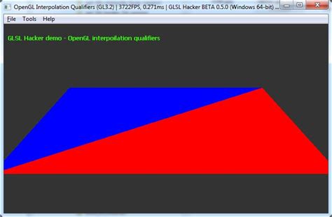 opengl interpolation qualifiers glsl geeks3d