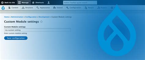 drupal 8 and 9 custom module with configuration or setting page jeco