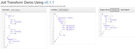 json how to define a transformation that doesn t require hard coded