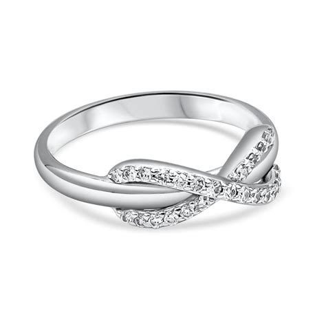 Tiffany And Co White Gold Diamond Infinity Ring At 1stdibs Tiffany