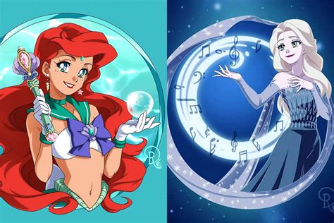 Así Se Verían Las Princesas De Disney Si Fueran Un Anime Japonés