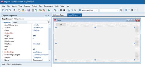 delphi 10 4中新增功能：新的vcl tedgebrowser组件