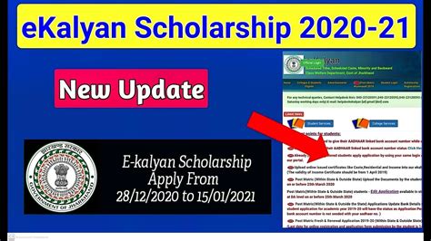 E Kalyan Jharkhand Scholarship 2020 21 Apply Online Complete Form To