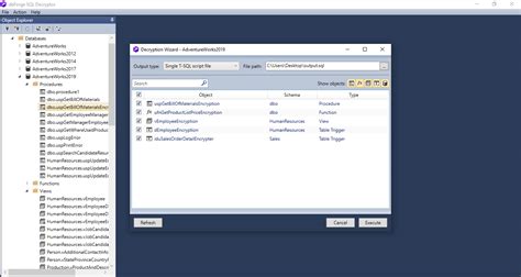 dbforge sql decryptor decrypt sql server database objects