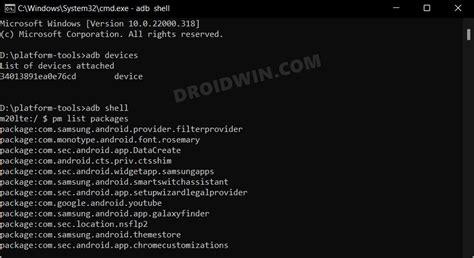 remove uninstall bloatware apps from android via adb droidwin