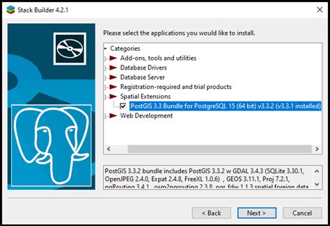 3 installation — introduction to postgis