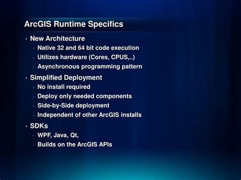ppt arcgis runtime powerpoint presentation free download id 4087511