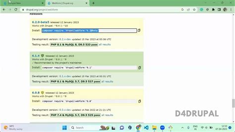 install webform module in drupal 10 d4drupal youtube