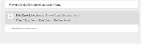 php controller not found error in laravel why stack overflow