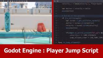 godot engine tutorial player jump youtube