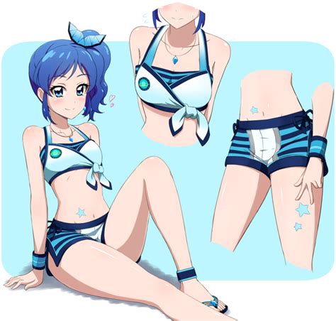 Safebooru 1girl Acchi Koiyimknp Aikatsu Arm Support Bikini Bikini
