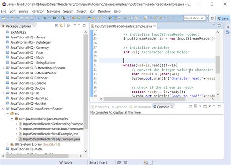 java inputstreamreader ready method example