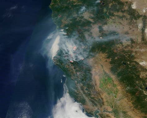 Smoke From Wildfires In California Washington Seen From Space Photos