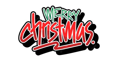 Merry Christmas Word Design Vector Christmas Word Text Png And