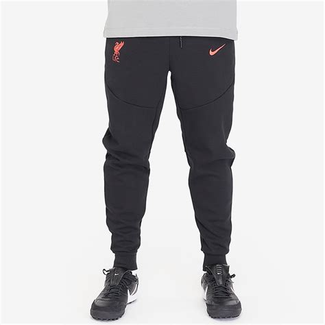 Nike Liverpool Fc 22 23 Nsw Tech Fleece Joggers Away Black Siren Red