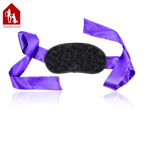 Davidsource Purple Strap On Black Roses Eyepatch Sleeping Blindfold