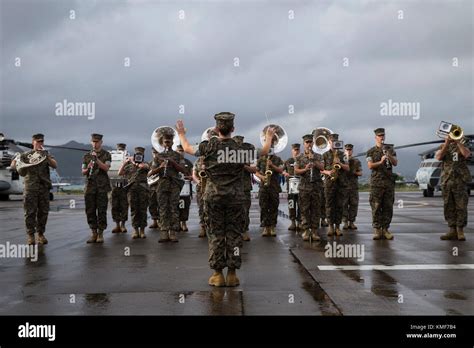 U S Marines With The Marine Corps Forces Pacific Band Perform During