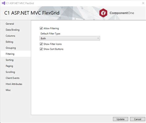create mvc apps faster with control wizard componentone