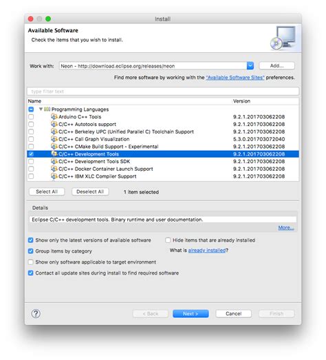 alternate ways to install the eclipse embedded cdt plug
