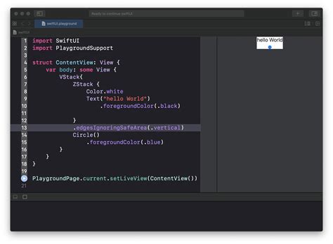 swiftui on xcode playground vs swift playground different outputs