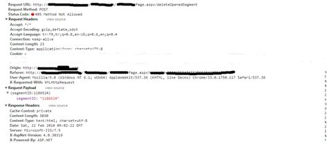 c the verb post used to access path is not allowed stack