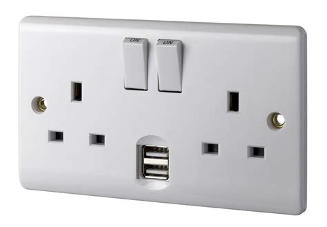 double wall socket with usb ener029 energy saving products energenie