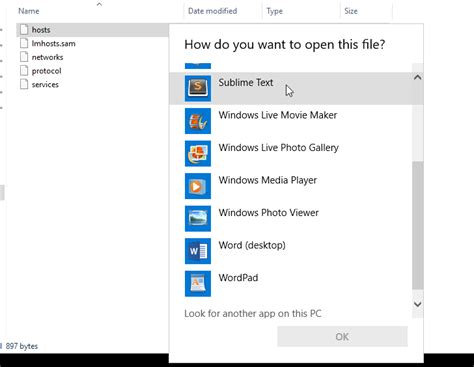 how to edit the hosts file in windows 10