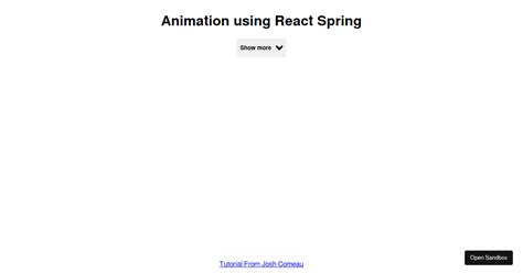 react spring example from josh comeau codesandbox