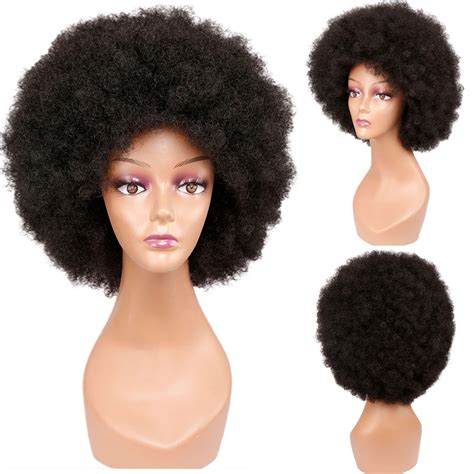 Synthetic Afro Wig Short Fluffy Hair Wigs For Black Women Kinky Curly