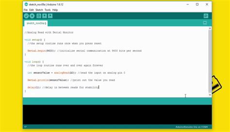 arduino analogread serial with potentiometer 5 steps with pictures