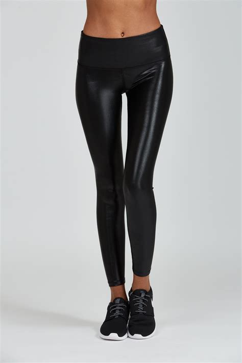 These Faux Leather Leggings Are Actually Yoga Pants