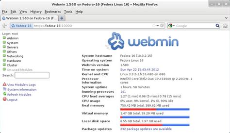 installing and configuring linux webmin linux web based administration